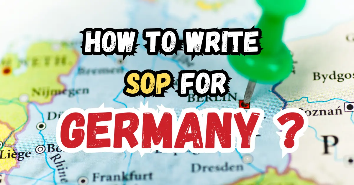SOP for Germany Student Visa